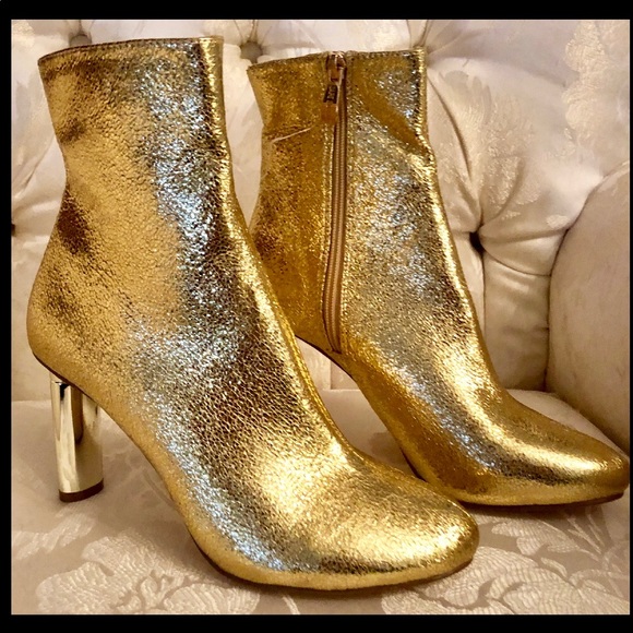 @SOULCRUSHER716 | Shoes | Goddess Gold Metallic Bootiegold Metallic ...